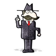 Cartoon detective solving case free image download