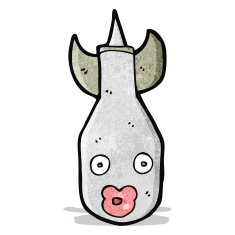 Cartoon bomb with face N9 free image download