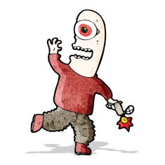 Cartoon mutant man N4 free image download