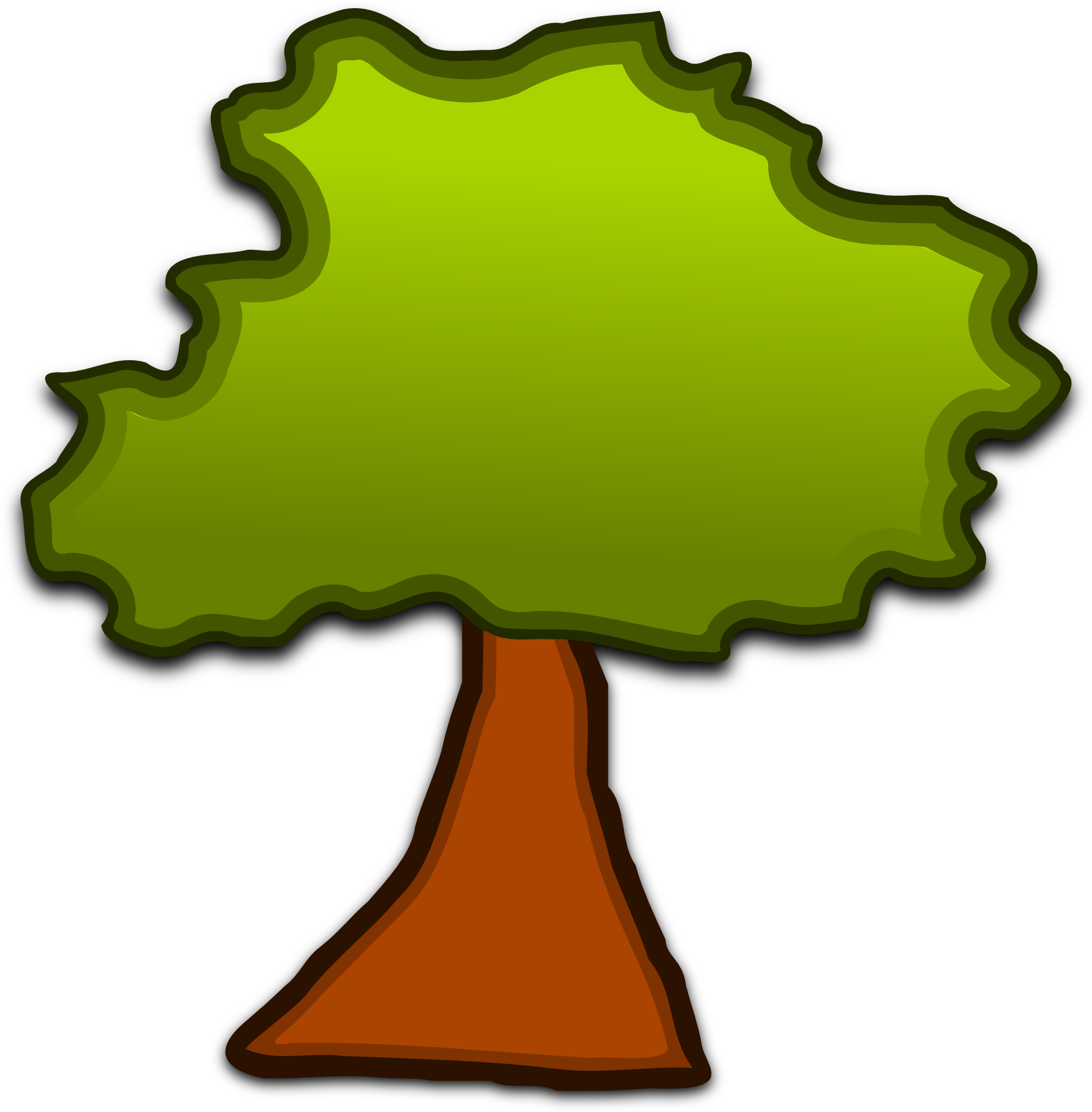 Funny drawing of a tree free image download
