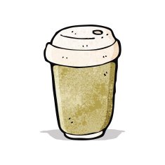 Take out coffee cartoon free image download