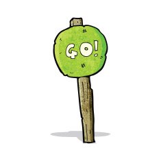 Cartoon race start sign N4 free image download