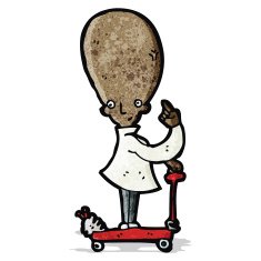 Cartoon genius scientist N5 free image download