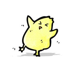 Cartoon little yellow bird N3 free image download