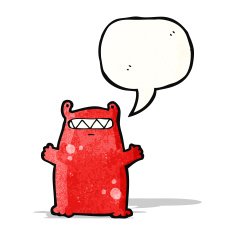 Cartoon alien slug monster N4 free image download