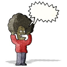 Hair raising fright cartoon N2 free image download