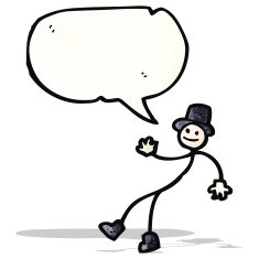 Cartoon dancing stick man free image download