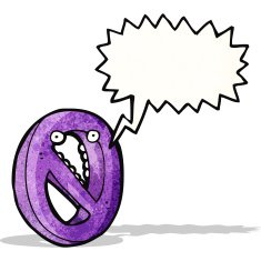 Cartoon numeral zero free image download