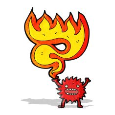 Cartoon little fire imp N3 free image download