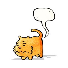 Cartoon farting cat N5 free image download