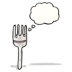 Cartoon fork N6 free image download