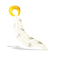 Cartoon feather keyring free image download