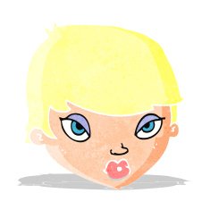 Cartoon unimpressed woman free image download