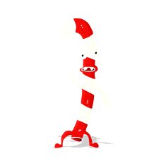 Cartoon Dancing Christmas Candy Cane N3 free image download