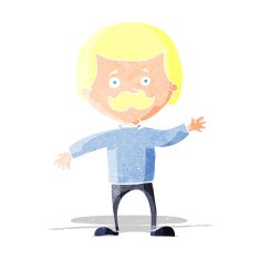 Cartoon dad waving free image download