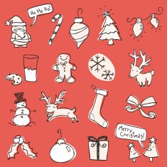 Christmas Scribbles free image download