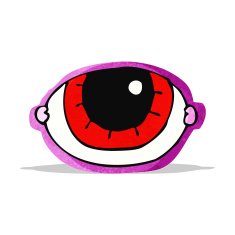 Cartoon staring eye N2 free image download