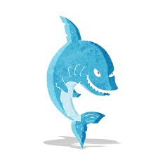 Funny Cartoon Shark N8 free image download