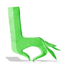 Cartoon green hand symbol N2 free image download