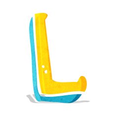 Cartoon letter l N8 free image download