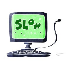 Cartoon slow computer N3 free image download