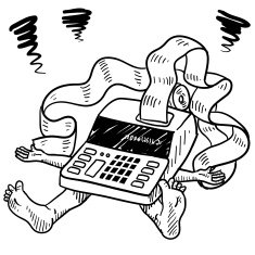 Financial stress vector sketch free image download