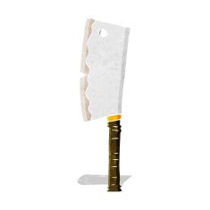 Cartoon Meat Cleaver N7 free image download