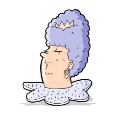 Cartoon queen head N4 free image download
