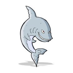 Funny Cartoon Shark N14 free image download
