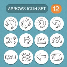 Arrows symbols set free image download