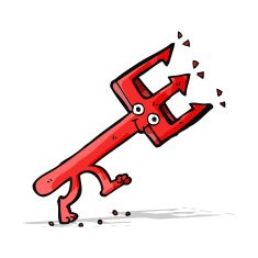 Cartoon devil fork N8 free image download