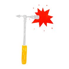 Cartoon pin hammer N6 free image download