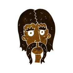 Cartoon man with long mustache N7 free image download