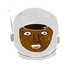 Cartoon astronaut head N6 free image download