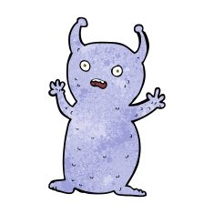 Cartoon funny little alien N8 free image download