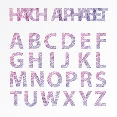 Stripped alphabet free image download