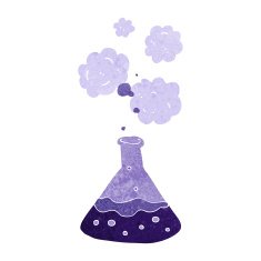 Cartoon science chemicals N6 free image download