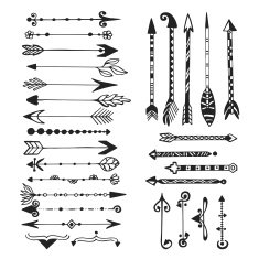 Cute arrows hand drawn doodles set free image download