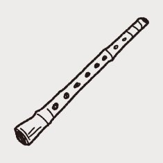 Flute doodle N3 free image download