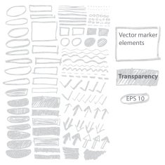 Vector transparent illustration signs set Text correction free image ...