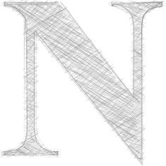 Freehand Typography Letter n N4 free image download
