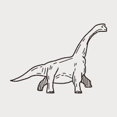 Brontosaurus dinosaur doodle N9 free image download