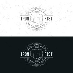 Badge symbol or logotype with hand N34 free image download