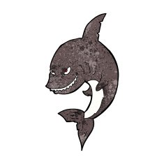 Funny Cartoon Shark N29 free image download
