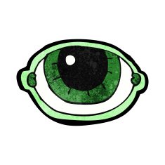 Cartoon staring eye N7 free image download