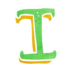 Cartoon Letter I N15 free image download