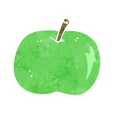 Cartoon shiny apple N10 free image download