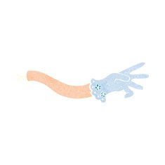 Cartoon spooky victorian arm reaching N10 free image download