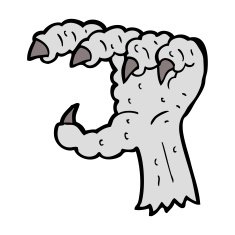 Cartoon bird claw N6 free image download