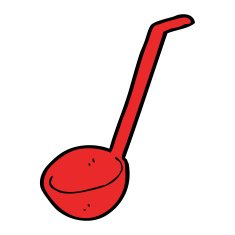 Cartoon ladle N17 free image download